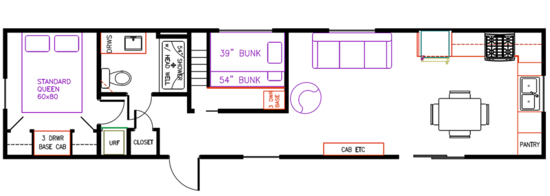 Canadian Park Model Floor Plans | Elevation Park Model Company